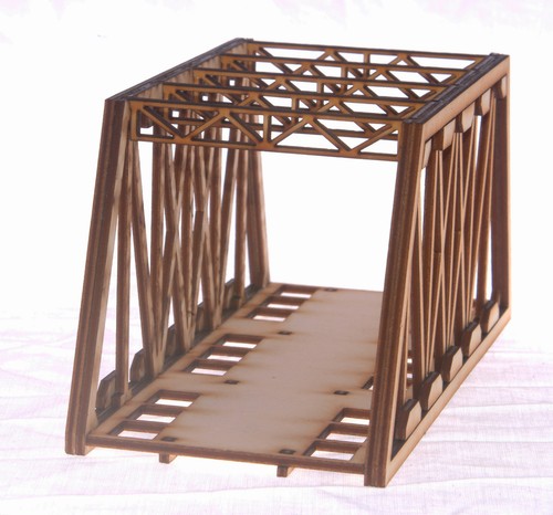 BR004 Single Track Short Girder Rail Bridge OO Gauge Model Laser Cut ...