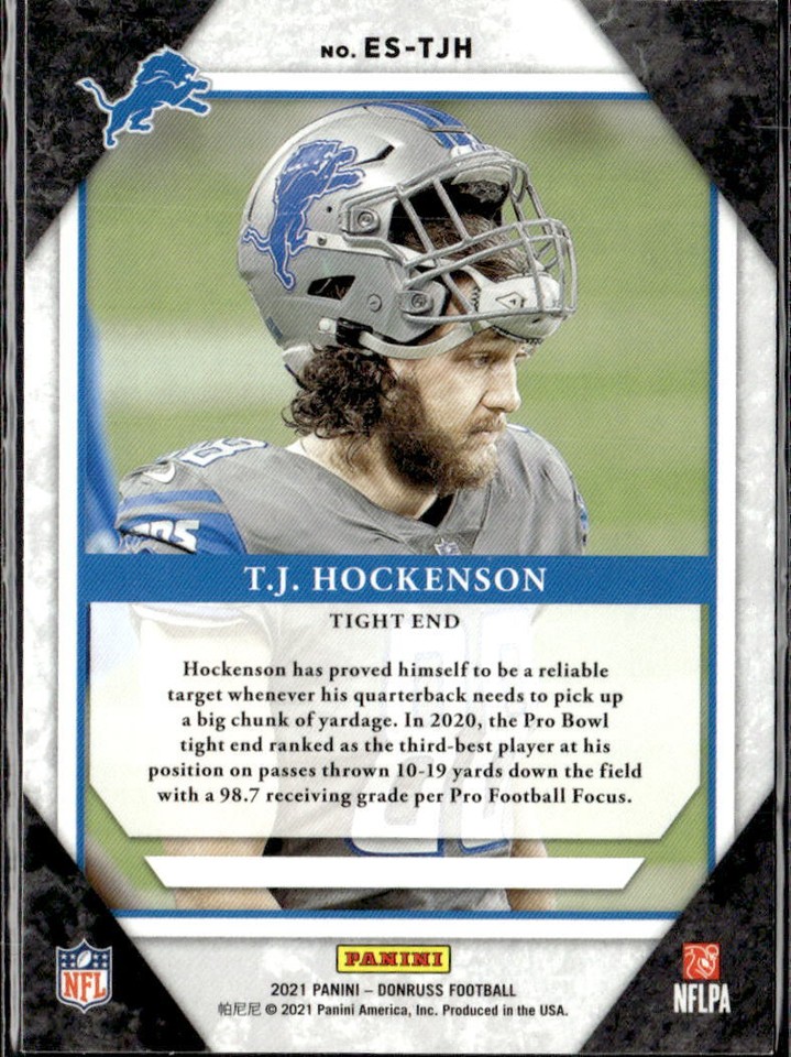2021 Donruss #ES-TJH T.J. Hockenson NM/M | eBay