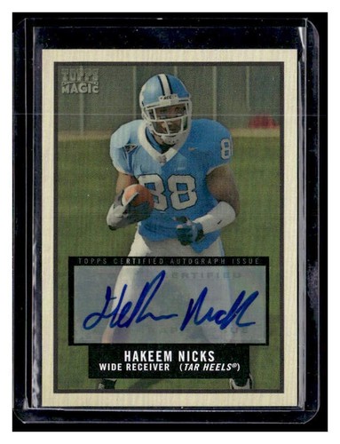 Hakeem Nicks 2009 Topps Magic 181 AU, PR250 Autographs Auto | eBay