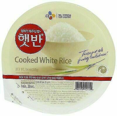 CJ 7.4oz. Cooked White Rice - 12 Pack for sale online | eBay