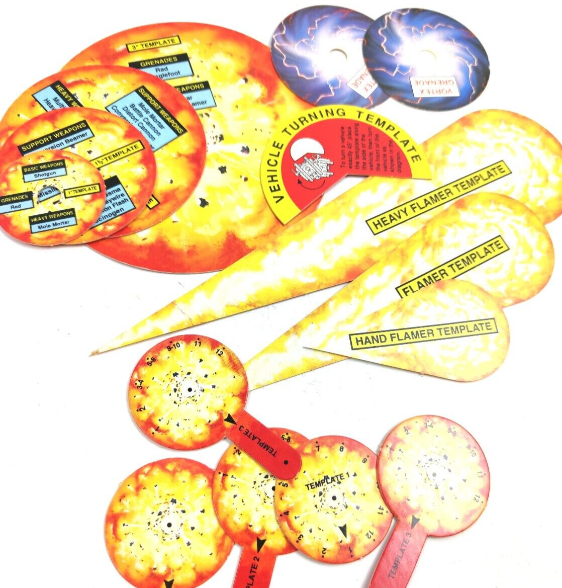 Warhammer 40k 2nd edition Templates Complete Set | eBay