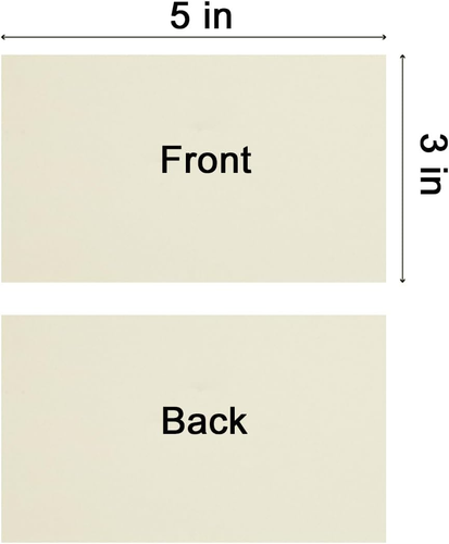 100 Pack Thick Paper Cardstock Blank Heavy Cards Stock for Invitations ...