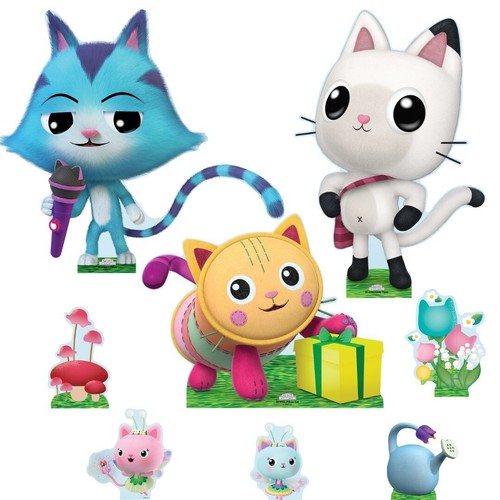 Pandy, CatRat and Pillow Cat from Gabby's Dollhouse Cardboard Cutout ...