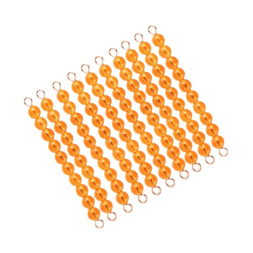 10 Pieces Montessori Bead Chains Montessori Counting Toy Math Materials ...
