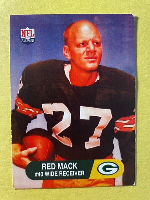 SIGNED RED MACK LEGENDS OF THE GAME CARD AUTOGRAPH - PACKERS - SUPER ...