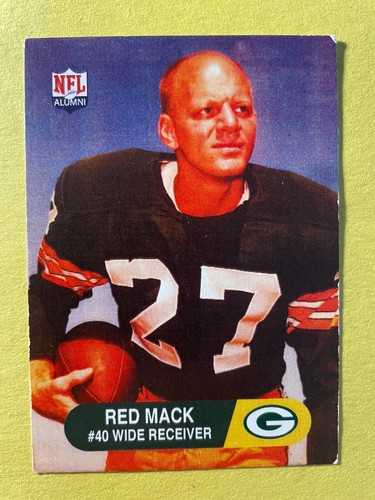 SIGNED RED MACK LEGENDS OF THE GAME CARD AUTOGRAPH - PACKERS - SUPER ...