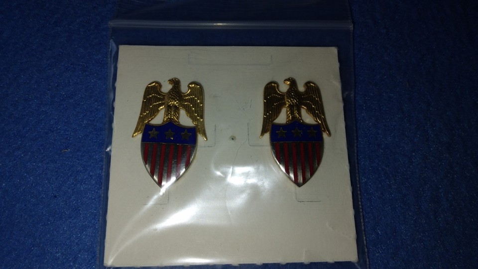 4 - DIFFERENT PAIRS OF US Army Aide to General 1,2,3,4, STAR PIN SETS ...