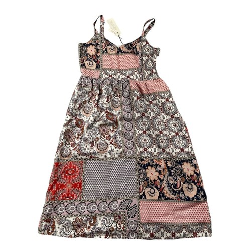 Rachel Zoe Sun Dress Womens 8 Multi-color Paisley Floral Patchwork 100% ...
