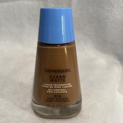 COVERGIRL Clean Matte Liquid Foundation # 570 Deep Golden | eBay