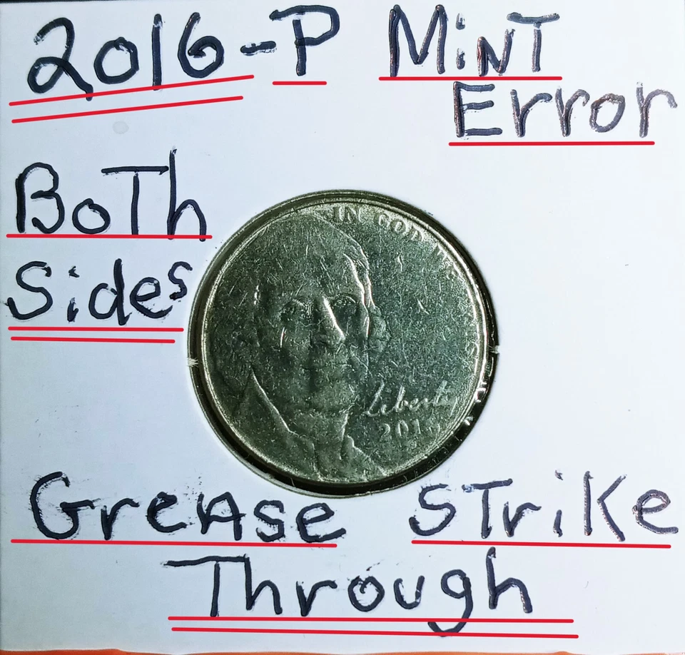 2016 Jefferson Nickel US Error Coins for sale | eBay