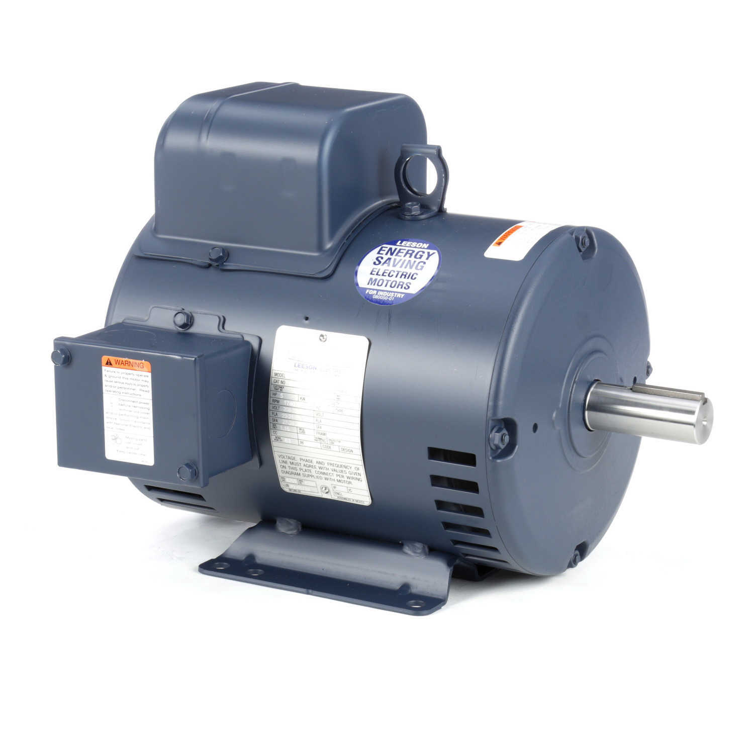 5 HP Single Phase LEESON Electric Compressor Motor 184t Frame ...