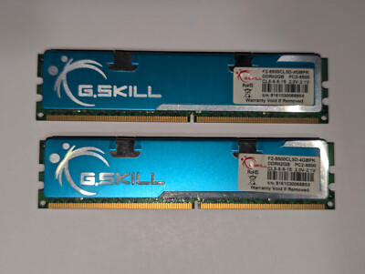 4GB kit (2x 2GB) G.Skill F2-8500CL5D-4GBPK DDR2 1066 desktop DIMMs PC2 ...