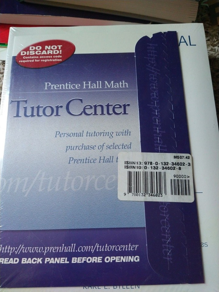 Prentice Hall Math Tutor Center NEW Unopened! With Access code! | eBay