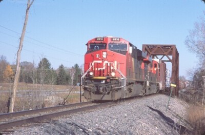 CN 2816 ES44AC #450 DAGGETT MI(CANADIAN NATIONAL) ORIGINAL SLIDE 10-31 ...