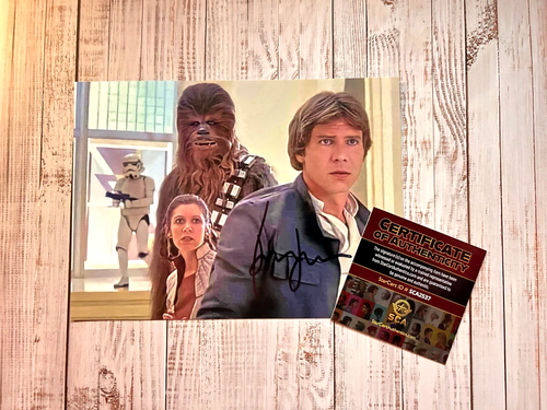 HARRISON FORD Hand Signed 7x5" (STAR WARS: Han Solo) Original Autograph ...