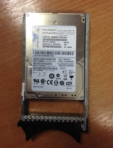 IBM 1885 300GB 10K RPM SAS HDD SFF 2.5 (AIX) 00E6167 42R6833 44V6831 ...