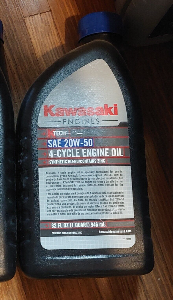 2 Quarts Kawasaki K-Tech SAE 20W-50 Engine Oil Quart #99969-6298 | eBay