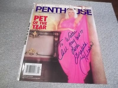 Penthouse PET POY Elizabeth Hilden Autograph Signed JANUARY 1997 COVER ...