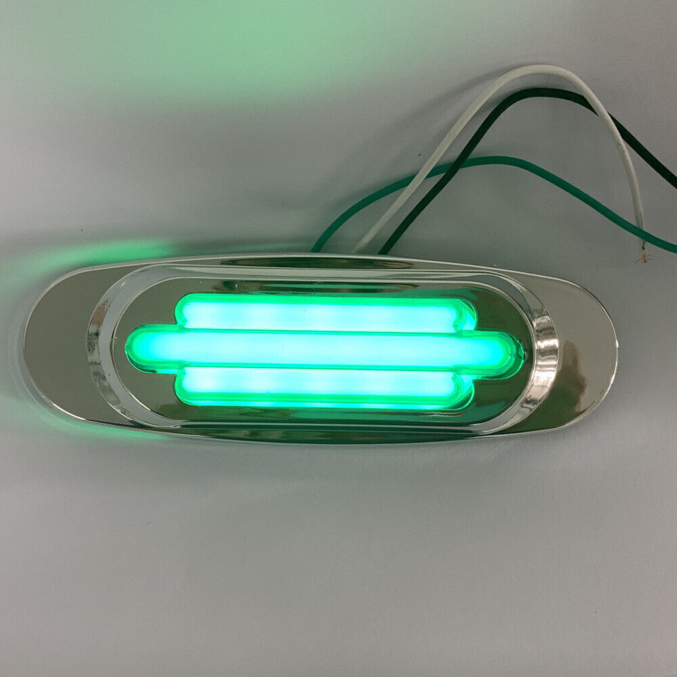 4PCS Green Clearance Lights Side Marker Led Trailer Lorry Lamp ...