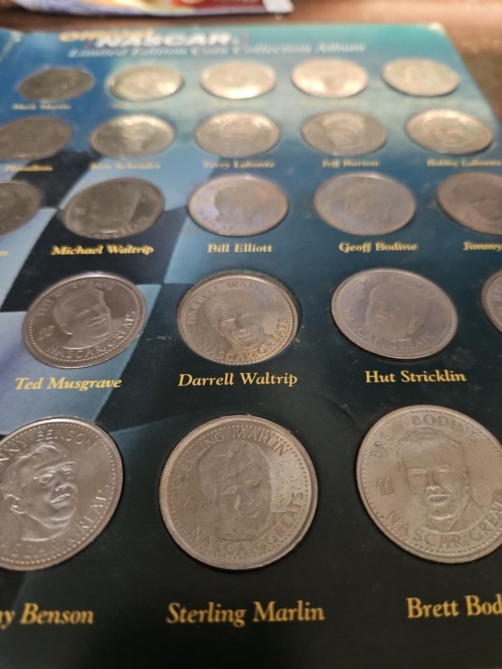 Exclusive NASCAR Limited Edition Coin Collection Album - 25 Legendary ...