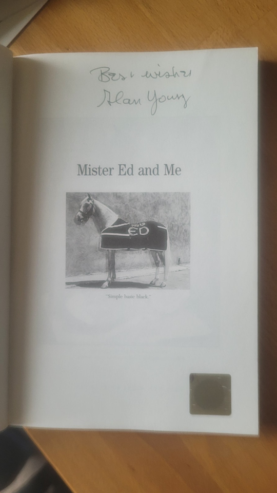 SIGNED Alan Young & Bill Burt Wilbur Post Mister Ed and Me ...