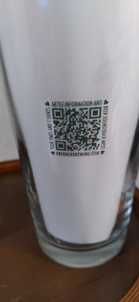 2 HTF BRENNER BREWING CO BEER GLASS "CITY FOX" PALE ALE MILWAUKEE WI ...