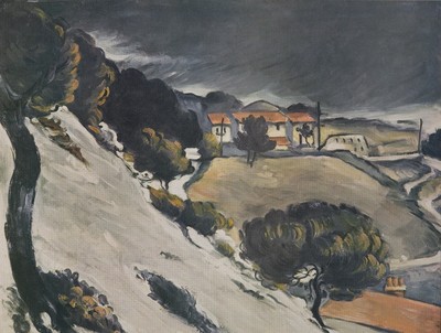 L'Estaque Melting Snow PAUL CEZANNE Kunstdruck Bild Art Print 50er ...