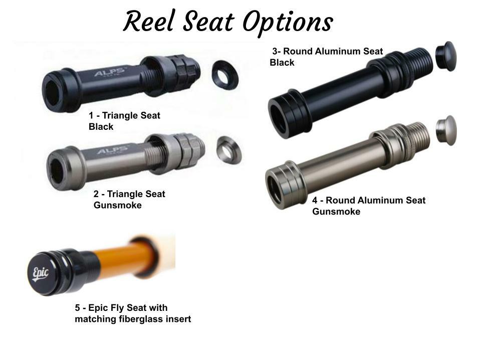 Custom Epic 686 Fly Rod Glass 6wt 8'6" REC Titanium Guides Saltwater No ...