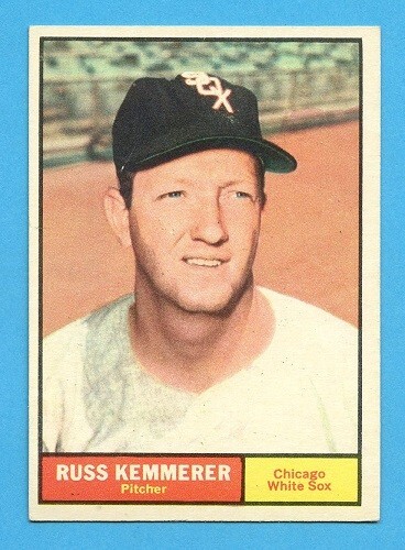1961 TOPPS # 56 RUSS KEMMERER CHICAGO WHITE SOX EX+ FREE SHIPPING | eBay