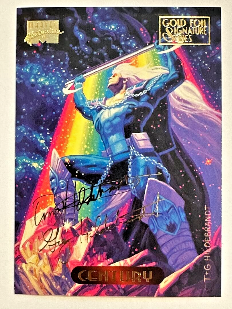 Century 1994 Marvel Masterpieces Gold Foil Signature Series #21 NM or ...
