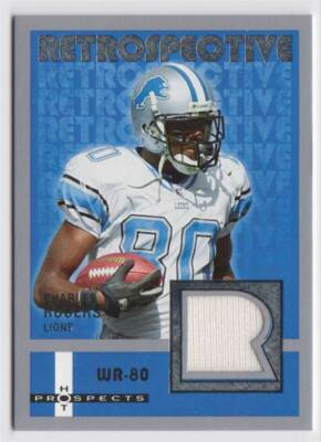 2006 Fleer Hot Prospects Retrospective Jerseys #RE-CR Charles Rogers ...