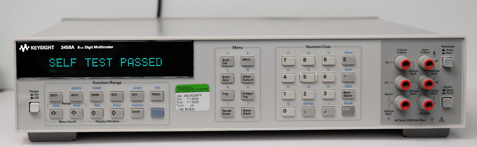 HP Agilent Keysight 3458A 8.5 Digit Multimeter, Calibrated 7-1-2024 | eBay