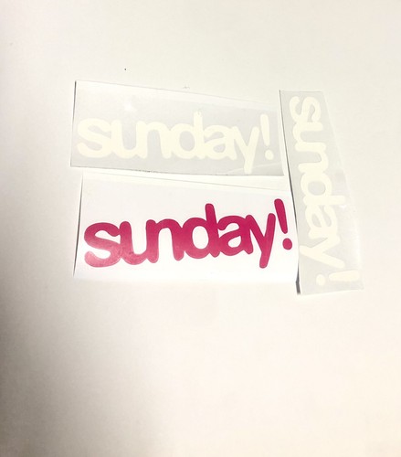 Sunday BMX WHITE Decal Stickers Old Logo Mid School New School Early ...