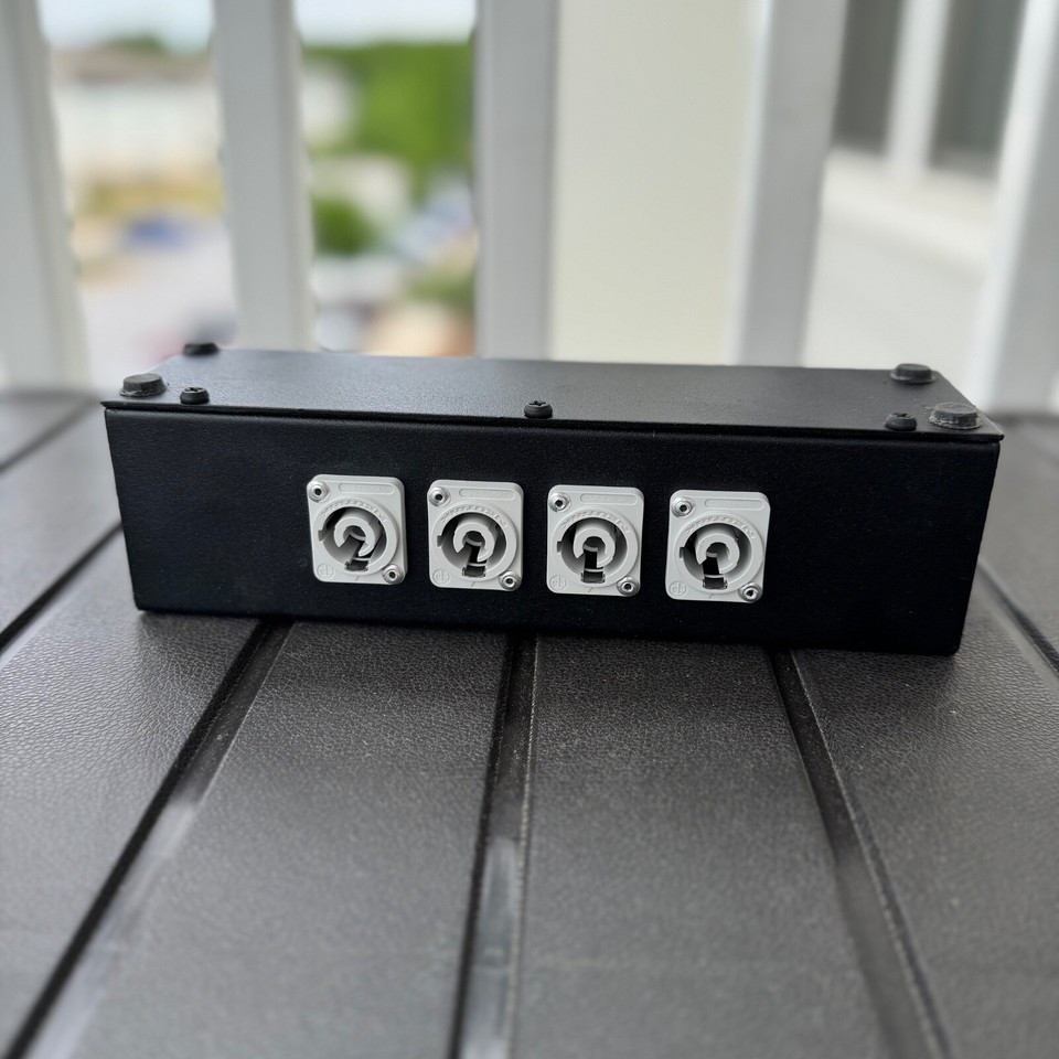 CBI Neutrik PowerCon Quad True1 Box Drop Power Distribution (4) Outlet ...