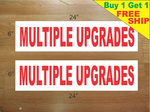 MULTIPLE UPGRADES 6"x24" REAL ESTATE RIDER SIGNS Buy 1 Get 1 FREE 2 ...