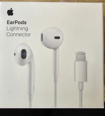 Apple EarPods with Lightning Connector In Ear Canal Headset - White NEW ...