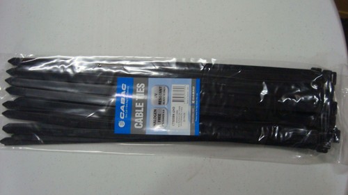 25 Cabac Cable Ties CT500BK-UHD 480mm x 12.6mm Ultra Heavy Duty Postge ...
