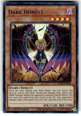 YuGiOh! - Dark Honest MP22-EN068 Ultra Rare 1st Edition Near Mint | eBay