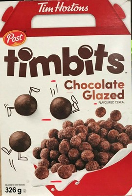 TIM HORTONS TIMBITS CHOCOLATE GLAZED CEREAL 326G *NEW & FRESH ...