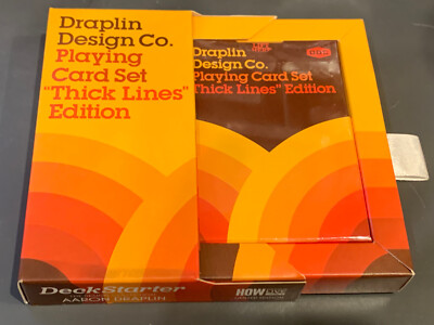 Draplin Design Co. Playing Card set "Thick LInes" Edition deckstarter limited ed | eBay Australia