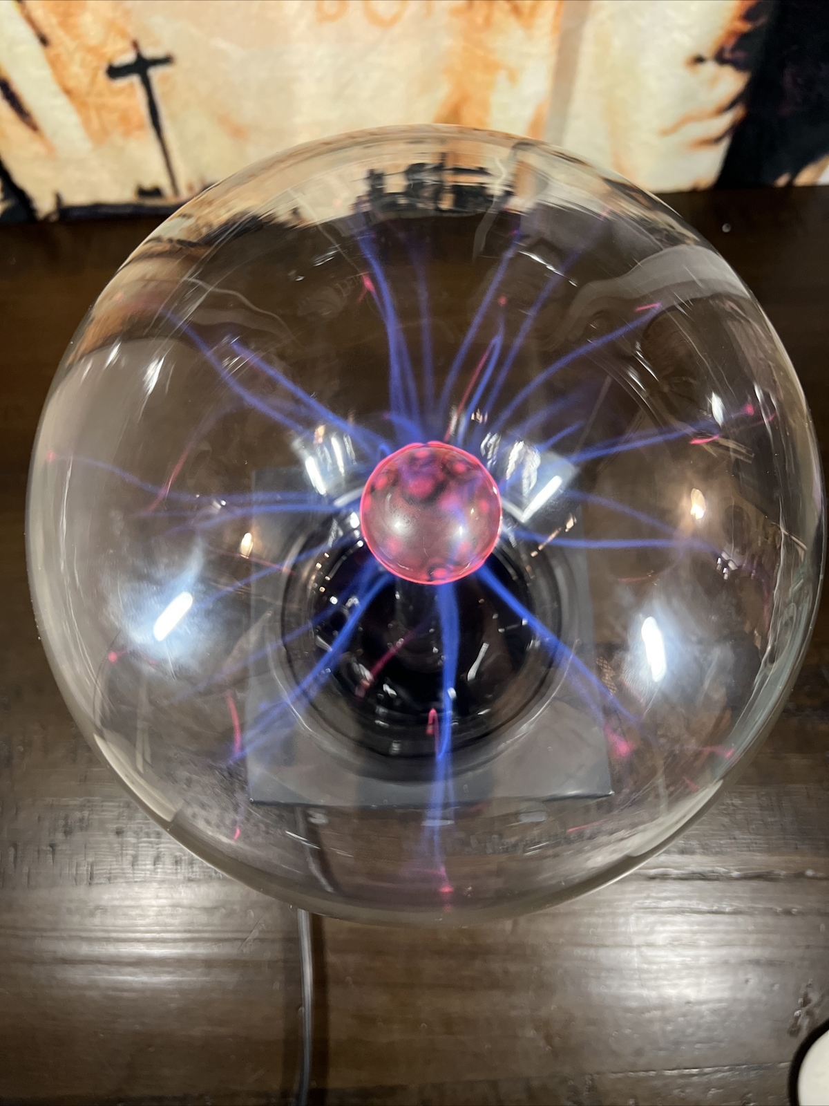 Vtg 1987 Rabbit Systems E-6000 Eye Of The Storm Plasma Lightning Globe ...