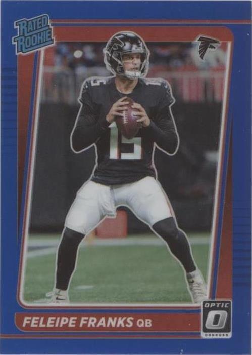2021 Panini Donruss Optic - Rated Rookie Feleipe Franks #299 Blue Prizm ...