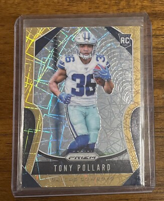 2019 Prizm Tony Pollard Orange Lazer Prizm Rookie RC #339 Cowboys SP | eBay