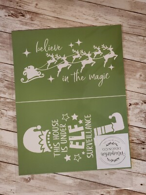 MDC DIY Adhesive Reusable Silkscreen Stencil " Elf Surveillance " | eBay