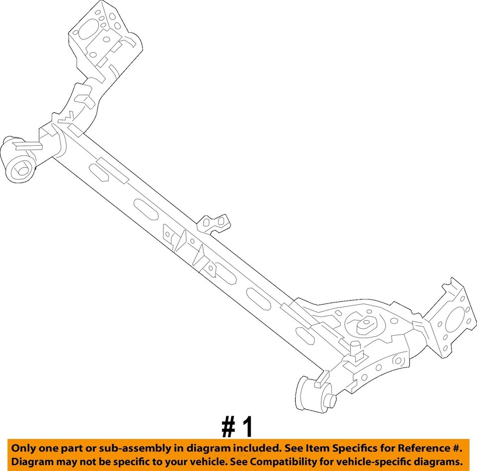 NISSAN OEM 16-19 Sentra Suspension Components-Axle Beam 555015UD2B | eBay