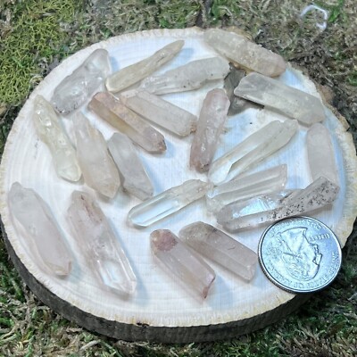 50g Natural Rough Small Fine Quartz Crystal Points 10-20 Stones Mineral ...