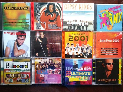 Lot of 12 CDs: Latin Mix--Salsa, Merengue, Gypsy Kings, Enrique ...