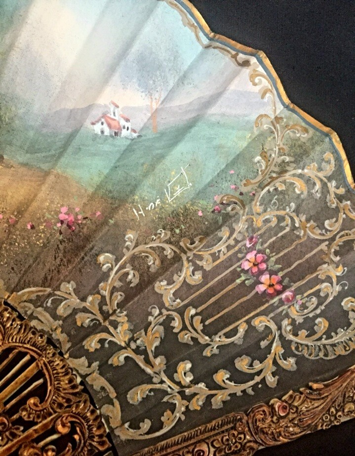 Fine Antique 19th Museum Quality French Hand Painted Rococo Romantic ...