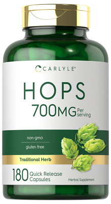 Hops Flower Capsules 700mg | 180 Count | Non-GMO Supplement | by ...