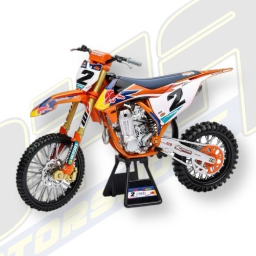 Red Bull KTM Factory Racing #2 SXF Motocross Bike Diecast Model Toy 1:6 ...